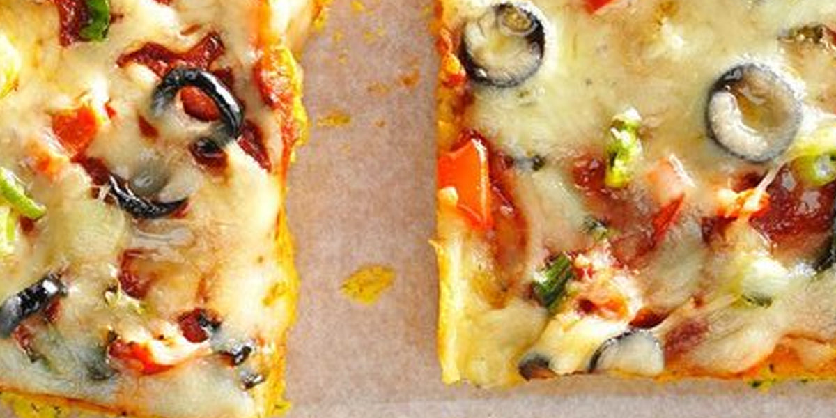 Mozzarella Cornbread Pizza — NutriChef Kitchen