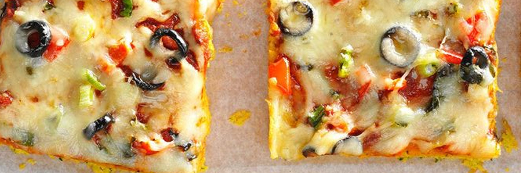 Mozzarella Cornbread Pizza — NutriChef Kitchen