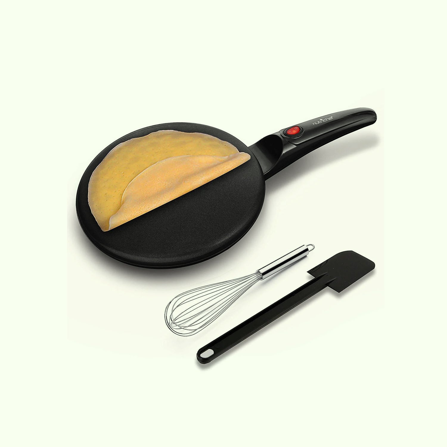 Electric Crepe Maker - Quick Cooking, Nonstick 12" Aluminum Griddle ...