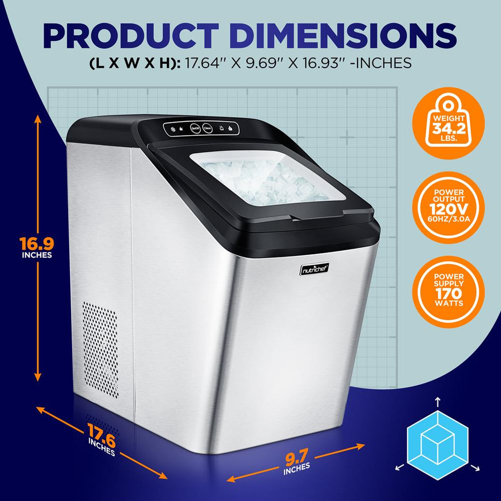 Ice Maker Machine — NutriChef Kitchen
