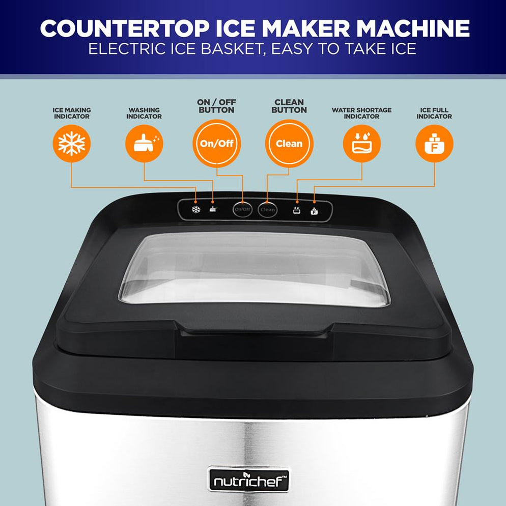 Ice Maker Machine — NutriChef Kitchen